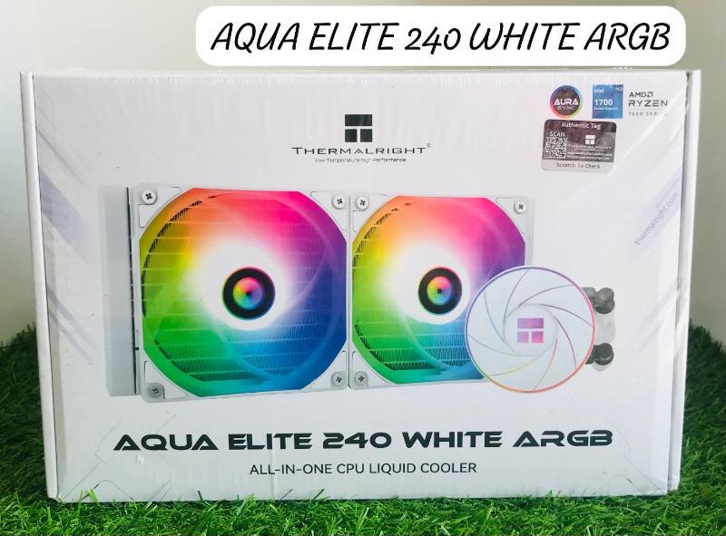 Aqua Elite 240mm White ARGB Liquid Cooler | SL Tech Side